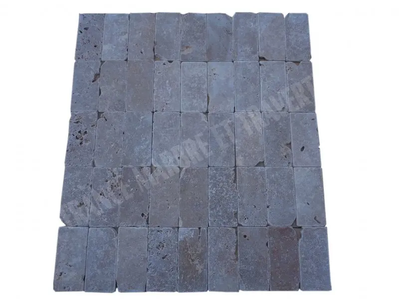 Travertin Noce 10x20 cm | France Marbre